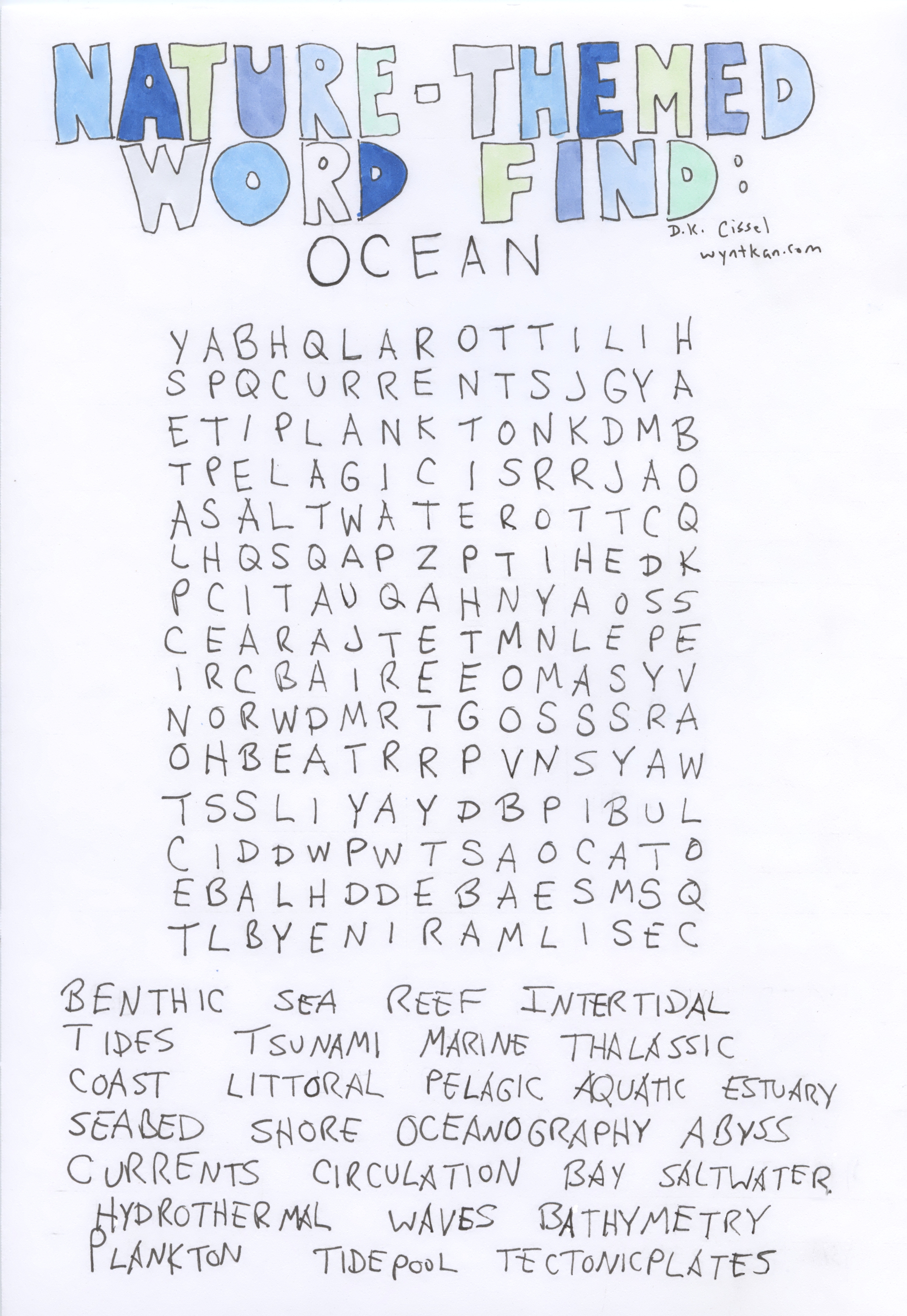 Nature-Themed Word Find: Ocean – What You Need to Know About Nature